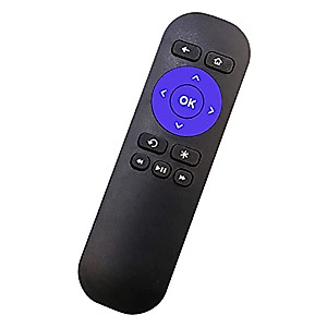 Smartby Replacement Remote Control Compatible with Roku Models Roku 1 (Lt, Hd); Roku 2 (Xd, Xs); Roku 3 (Do NOT Support Roku Streaming Stick, Hdmi Stick and Game) Function 100% Same As Original