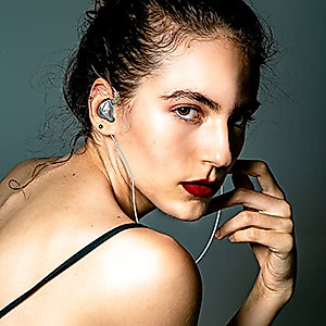 CCA NRA Wired Earbuds in Ear Monitor Headphones with Electrostatic and Dynamic Hybrid HiFi Drivers Noise Isolating 3.5mm Bass Earbuds with Detachable Tangle-Free Cord (with Mic)