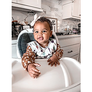 BapronBaby Root Veggies Bapron - No Neck Tie Safer Bib for Baby & Toddler - Soft Waterproof Stain Resistant - Machine Washable - Sz Baby/Toddler 6m-3T