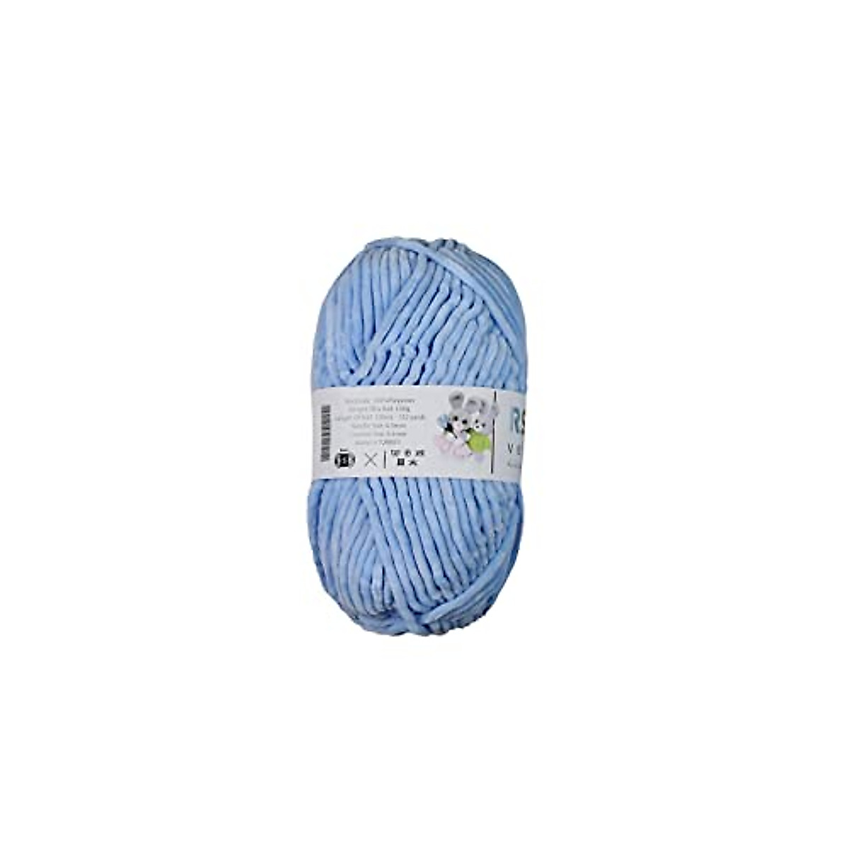 RSL YARN Velvet Yarn 2 SKEINS 100g(132yds) Yarn for CROCHEITING Crochet Yarn 120m Crochet Yarn Baby Yarn Blanket Yarn Chenille Yarn Thick Yarn Knitting Yarn Soft Yarn AMIGURUMI Yarn Plush Yarn (103)