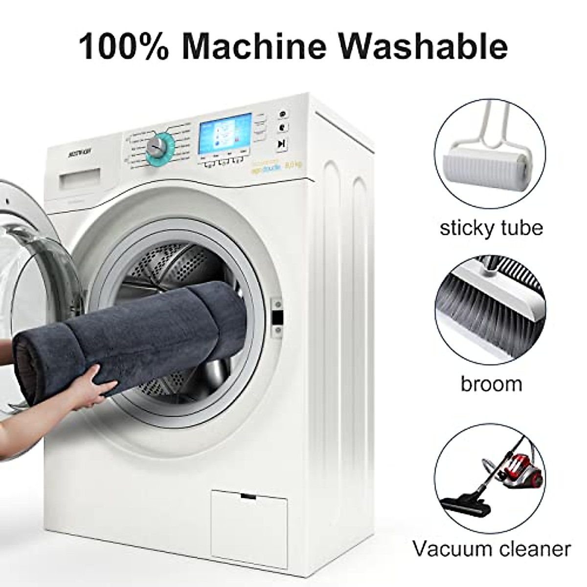 Hero Dog Beds for Large Dogs Crate Bed Pad Mat 42 in Soft Kennel Pads Washable Non Slip Dog Mattress Pet Beds Cushion for Pets Sleeping Mats