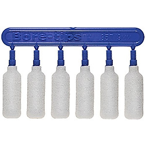 BORE-TIPS (12 Bag Case) .357cal/.38cal/.380cal/9mm Case Gun Cleaning by Swab-its® - Made in The USA