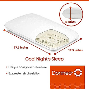 The Premium Mattress Topper by Dormeo (Twin XL) and True Evolution Pillow Bundle