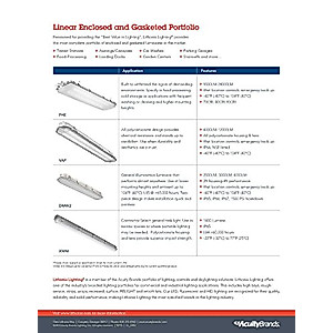 Lithonia Lighting DMW2 L24 3000LM AFL MD MVOLT GZ1 40K 80CRI Wet Location 2-Foot Vapor Tight Luminaire