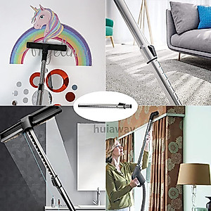 Huiaway 1 1/4 inch 32mm Chrome Telescopic Hose Metal Vacuum Wands Hose Vacuum 1.25inch Extension Wand Extends to 31.9 Inch Long for Most Brand Vacuum