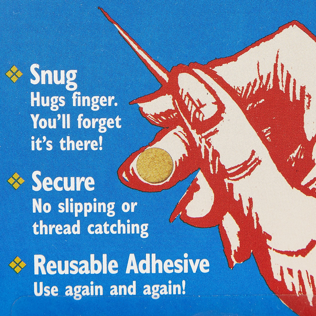 Colonial Needle Co Leather Thimble Pad 1 Sheet of 12 Pads