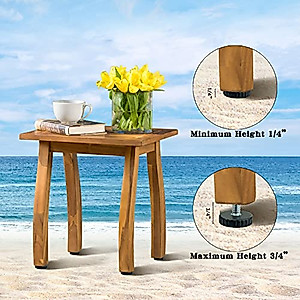 1/4" Threaded Table/Chair/Furniture Feet Levelers Screw in Threaded (12Pcs)Adjustable Leveling Foot Pads Glides Screw on for Bar Stool/Bench/Bed/Cabinet/Desk/Dresser/Wood Legs(Black,Nylon,1/4-20)