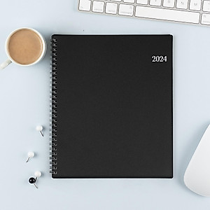 Blue Sky 2024 Monthly Planner, January - December, 8" x 10", Flexible Cover, Wirebound, Enterprise (144727)