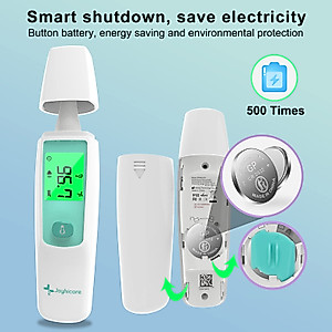 Forehead Thermometer,Ear Thermometer for Adults and Kids, 3-in-1 Forehead & Ear & Scan, Medical Digital Thermometer with Fever Alarm, Instant Accurate Readings