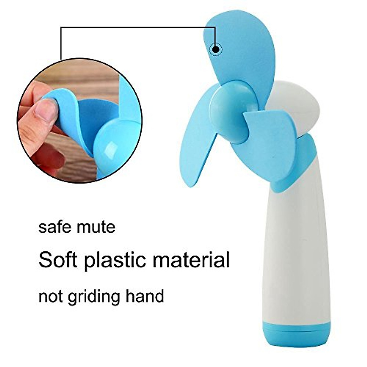 Portable fan handheld,personal fans small handheld,fans handheld set,Battery Operated Cooling Mini Fan,RingRingshop Electric Fans for Home Office Travel Camping Outdoor Activity (Blue)