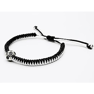 MANYC Soccer Bracelets for Men Women and Kids - Stylish Accessories for Soccer Fans Team Spirit Gifts For boys Girls 8-12 and Game Decor… (Black and red 2PCS)