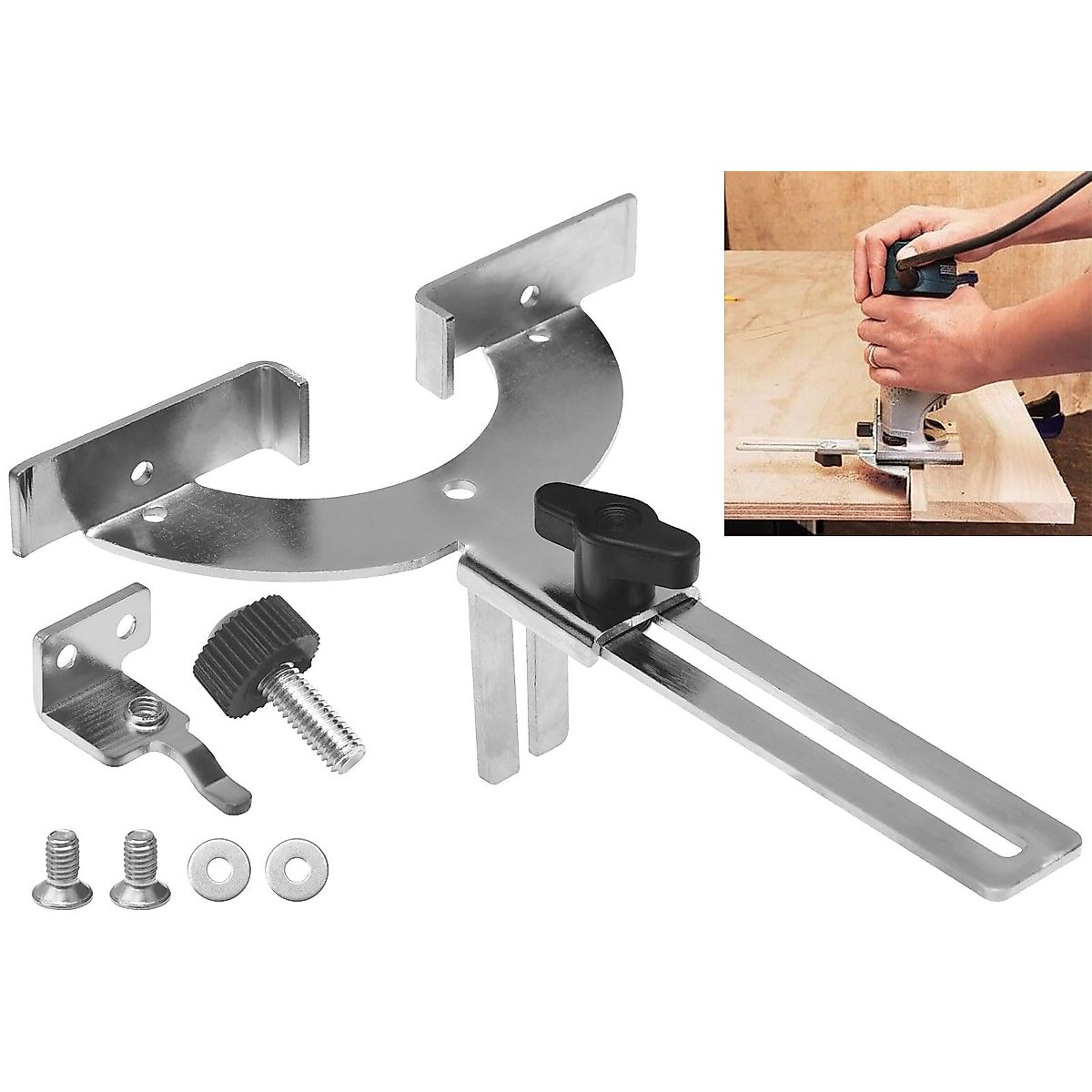 PR102 Palm Router Edge Guide Compatible with Bosch GKF125CE, PR10E & PR20EVS Palm Routers PR001 & PR101 Fixed Bases