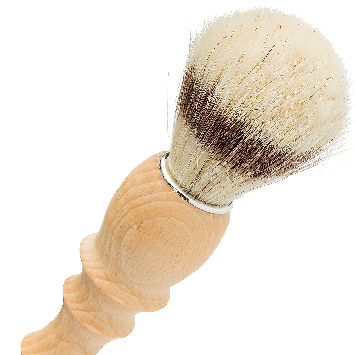 Redecker Double Dust Brush with Oiled Beechwood Handle, Goat Hair and Pig Bristle Brush Heads, Made in Germany