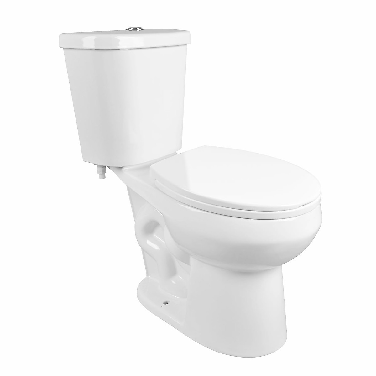 Two-Piece Toilet, DeerValley 17.72" High 12” Rough in Dual Flush 1.1/1.6 GPF and Map 1000g, ADA Chair Height Toilets Bowl With Soft Close Seat for elderly, White DV-2F0079