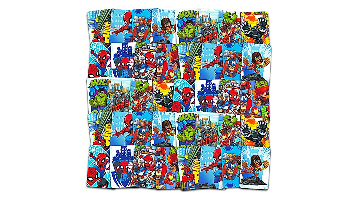Marvel Super Hero Stickers - 100 Jumbo Avengers Rewards for Kids