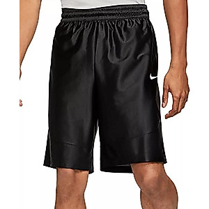 Nike Men's Dri-FIT 11" Durasheen Basketball Shorts (as1, Alpha, m, Regular, Regular, Black/White, MD, Loose)