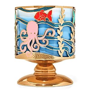 Bath & Body Works Candle Holder Compatible and White Barn 3-Wick Candles - 2021 Fresh Spring - Select Your Favorite! (Candle NOT Included) - Underwater Scene