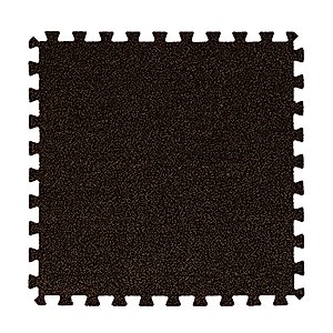 ALGFree Child Crawling Mat for Bedroom Living Room Carpet Short Pile Interlocking Foam Mats Perfect for Floor Protection, Garage, Exercise, Yoga, Playroom (Color : Brown, Size : 60x60x1cm-6pcs)