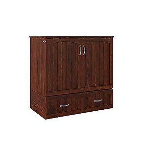 AFI Southampton Murphy Bed Chest with Charging Station, Twin XL, Walnut