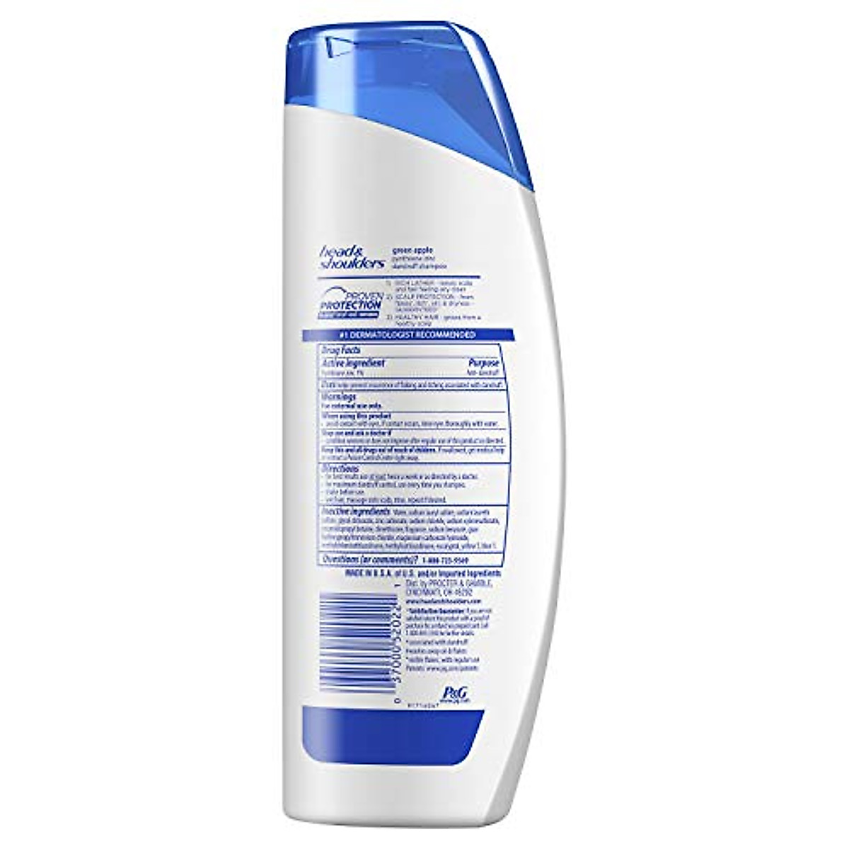 Head and Shoulders Green Apple Daily-Use Anti-Dandruff Shampoo, 13.5 fl oz