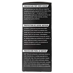 K&N Gasoline Fuel Filter: High Performance Fuel Filter, Premium Engine Protection, 1996-2017 Ford, Lincoln, Mercury Fuel Injected Gasoline Engines, PF-2000