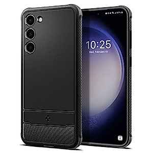 Spigen Rugged Armor Designed for Galaxy S23 Plus Case (2023) - Matte Black
