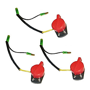 LDEXIN ON Off Gas Engine Stop Switch/Button for Small Engine Outdoor Power Equipment 3Pcs