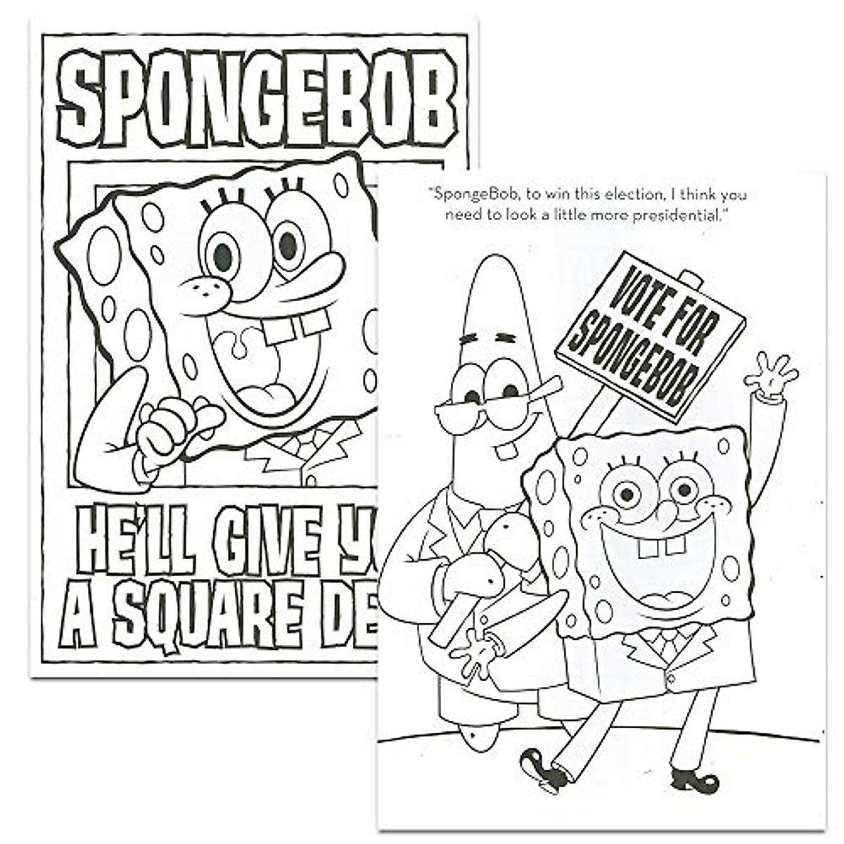 SpongeBob SquarePants Coloring and Activity Book Set with Stickers (2 Books and Play Pack)