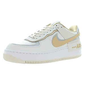 Nike Women's Air Force 1 Shadow White/Black-Team Gold (FJ0735 100) - 5.5