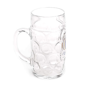 1 Liter HB "Hofbrauhaus Munchen" Dimpled Glass Beer Stein