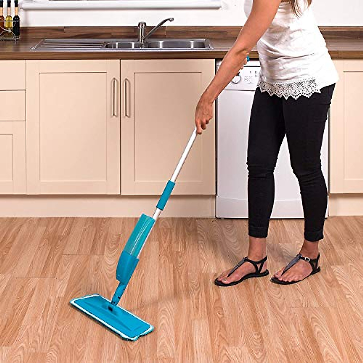 6 Pack Microfiber Spray Replacement Mop Pads - Perfect Cleaning Solution for Home and Commercial Use, Compatible with Bona Floor Care System