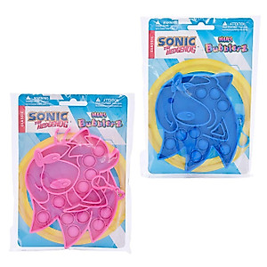 Sonic The Hedgehog Mini Bubblerz Fidget Bubble Popper Backpack Hanger (Tails, Knuckles, Amy Rose)