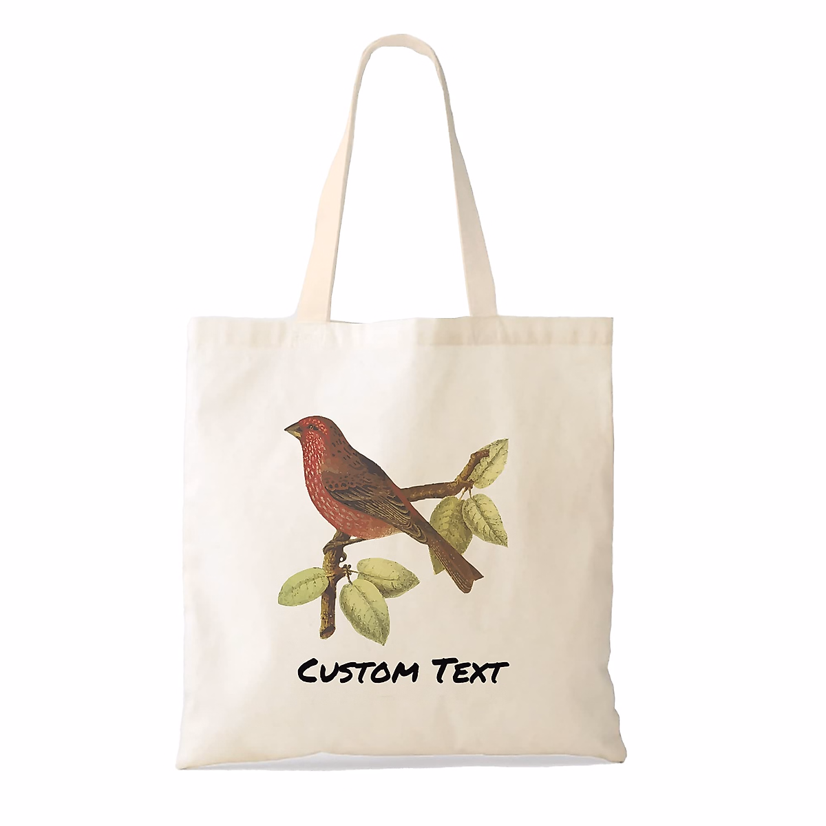 Dancinggoods Personalized bird Cotton Tote Bag with handle for Animals Lovers Series 4, Canvas Bag