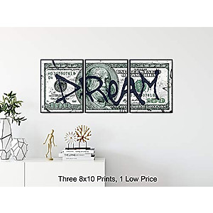 Motivational Wall Art - 8x10 Motivational Posters - Entrepreneur Wall Art - Office Wall Art Decor - Home Office Decor - Motivational Wall Decor - Graffiti Wall Art - Entrepreneur Gifts