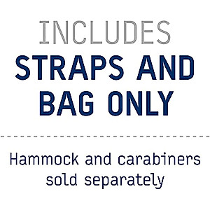 ENO, Eagles Nest Outfitters Helios XL Ultralight Hammock Straps Suspension System with Storage Bag, 300 LB Capacity, 13'5" x 1"