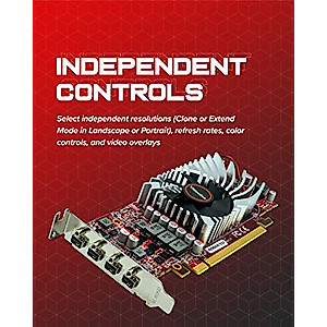 VisionTek Radeon RX 560 4GB GDDR5 4M 4K Graphics Card, 4 Mini DisplayPort, 7.1 Surround Sound, PCI Express, Low-Profile GPU, ATX & SFF - 901278