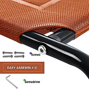 Love's cabin Outdoor Elevated Dog Bed - 49in Cooling Pet Dog Beds for Extra Large Medium Small Dogs - Portable Dog Cot for Camping or Beach, Durable Summer Frame with Breathable Mesh