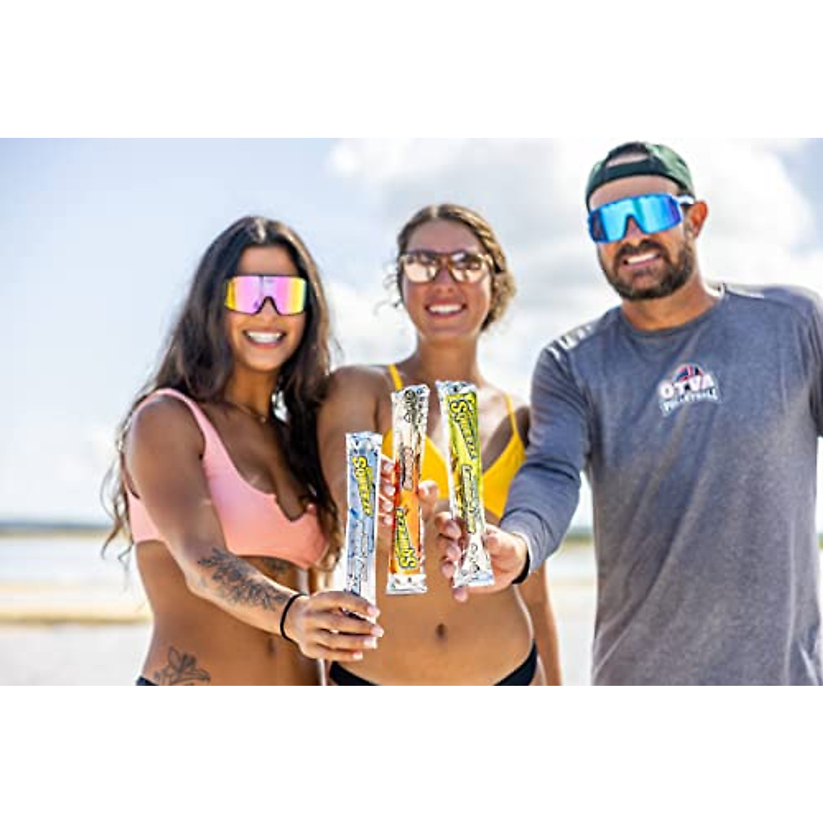 Sqwincher Sqweeze Electrolyte Freezer Pops, Variety Pack, 10 Count (Pack of 5)