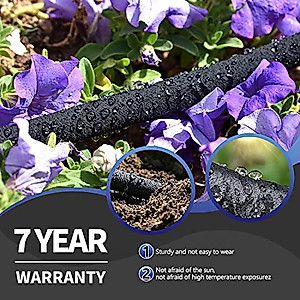 Soaker Hose 100 FT for Garden Beds, 1/2’’ Diameter Heavy Duty Soaker Hoses 100 FT for Garden Beds To Save 70% Water, 100 FT Drip Soaker Hose for Vegetable Beds (100 FEET)