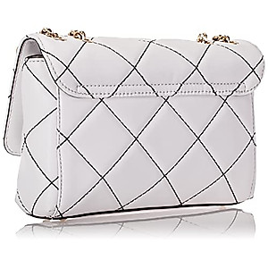GUESS Cessily Convertible Crossbody Flap, White Multi