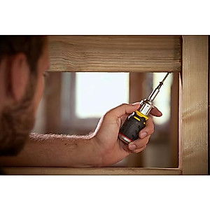 Stanley FMHT0-62688 Bit-Screwdriver with 6 Bits PH/PZ, Black/Yellow