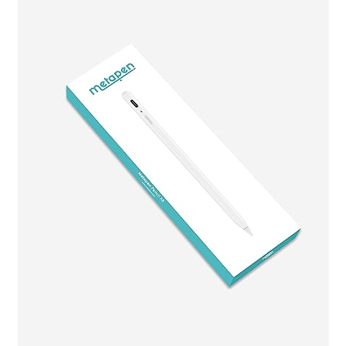 Metapen Pencil A8 for Apple iPad 2018-2024, (2X Faster Charge), Tilt Sensitivity, Palm Rejection, Stylus Pen for iPad 10/9/8/7/6th Gen, iPad Pro 12.9/11/13-inch M4, iPad Air 3/4/5/M2, iPad Mini 5/6th