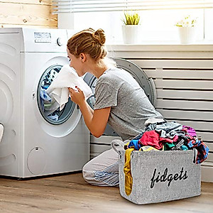 Toy Box Chest Organizer, 3 Three-Layer Fabric Storage Bag with Handles,Waterproof Foldable Toy Basket for Kids,Storage Bin for Clothes,Toy, Books and Other Sundries