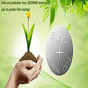 SKOANBE LR754 309/393 ag5 1.5V Watch Button Cell Batteries for Laser（10-Pack）