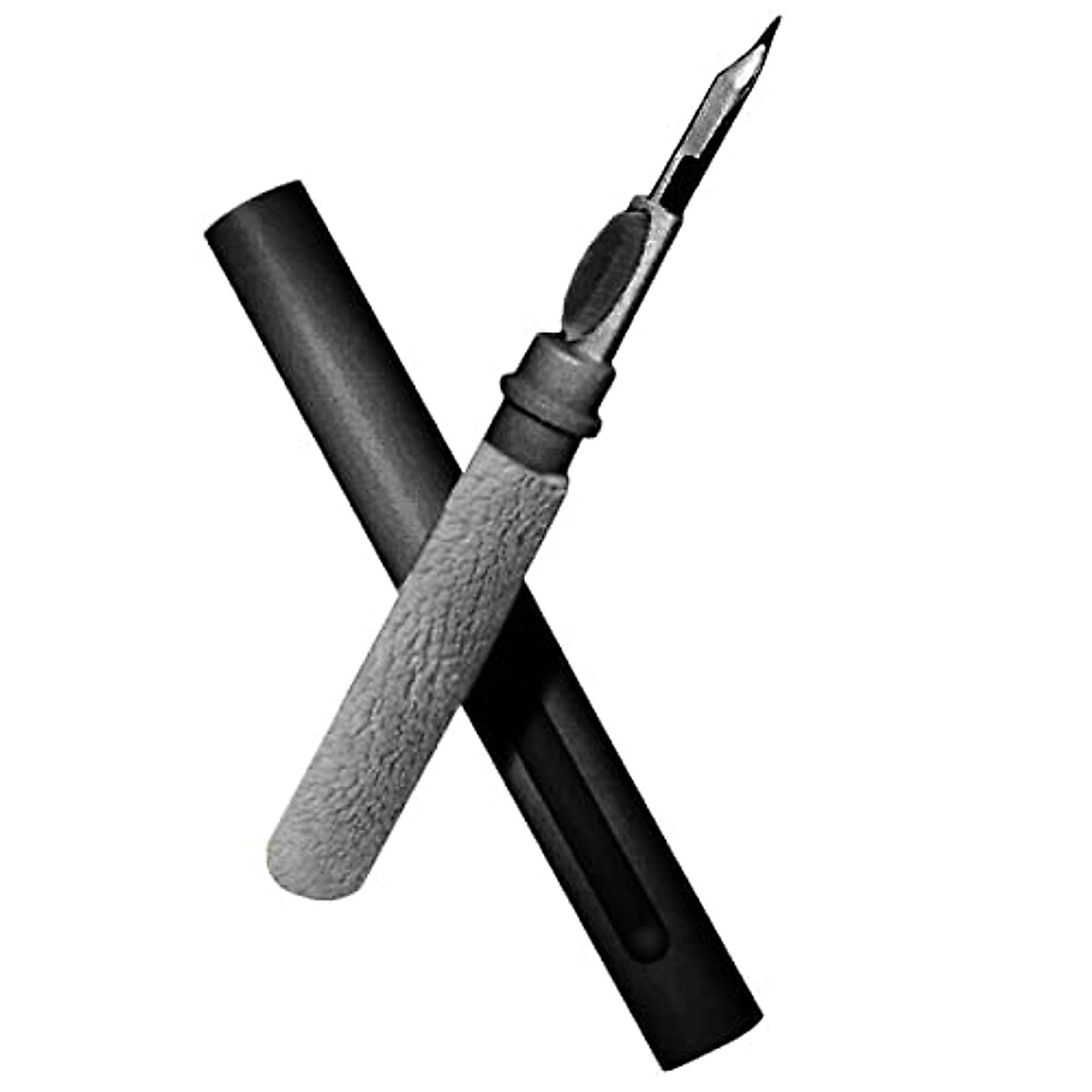 Bluetooth Earbuds Cleaner Kit Multi-Function Cleaning Pen Soft Brush for Bluetooth Earphones Case Cleaning Tools for Earbuds (Black)