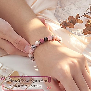 ASKRAIN Taurus Zodiac Gifts Crystal Bracelet Jewelry Protection Bracelet for Women Taurus Zodiac Sign Bracelet for Women Birthday Gifts for Women Teen Gifts Ideas