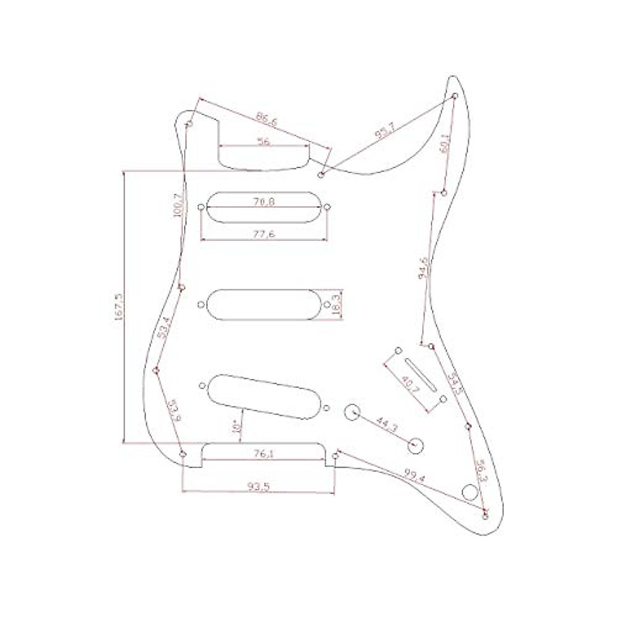 KAISH Mint Green Loaded Electric Guitar Pickguard Prewired Pickguard with Wilkinson Pickups for USA/Mexico FD Stratocaster