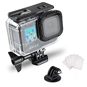 Waterproof Case for Gopro Hero 12 11 10 9 Accessories, SRUIM Underwater Diving 50M/164FT Protective Housing Shell for Go Pro Hero12 Action Camera with Bracket Accessories