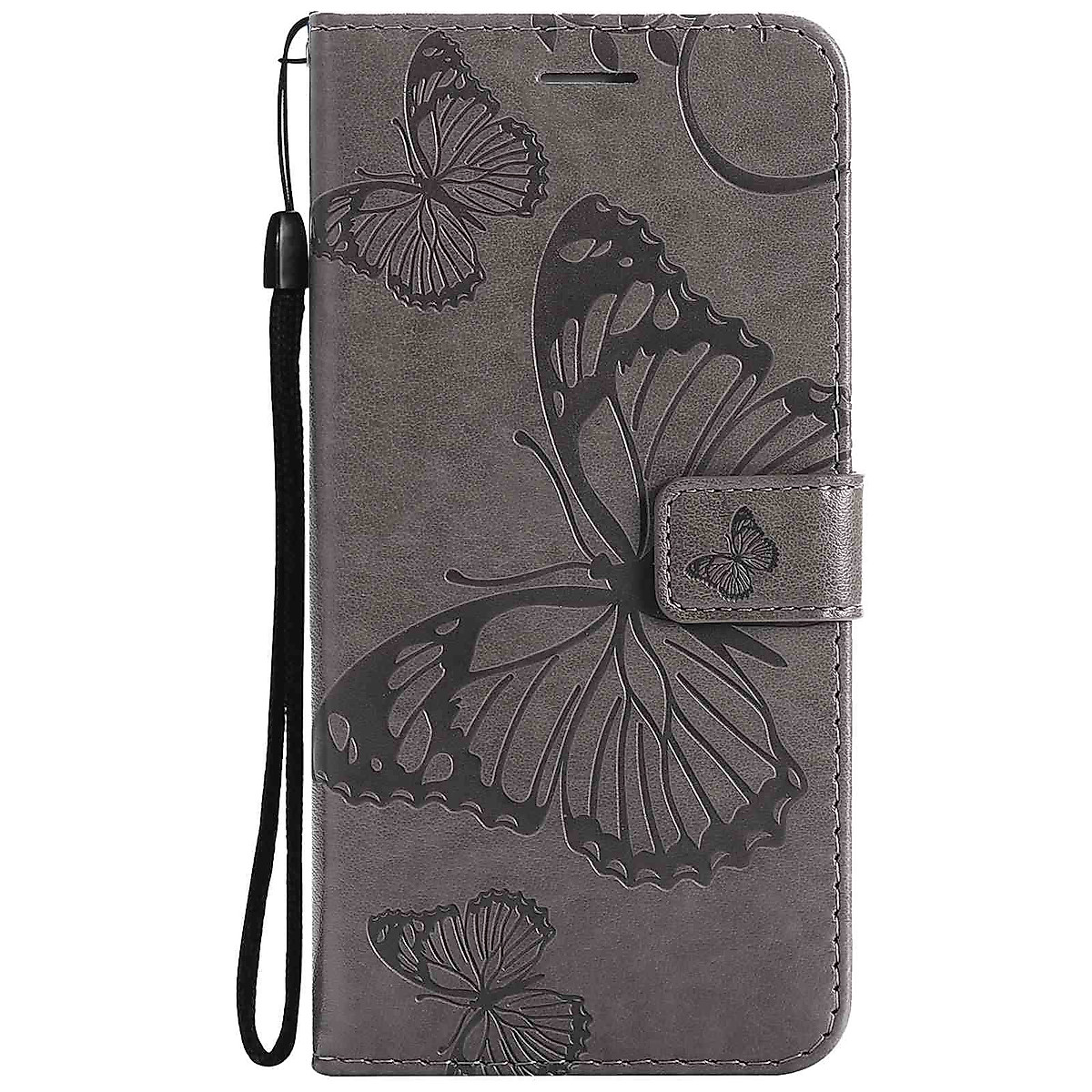 Fansipro Phone Cover Wallet Folio Case for LG V20, Premium PU Leather Slim Fit Cover for LG V20, 2 Card Slots, Exact fit, Gray