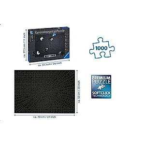 Ravensburger Krypt Black Puzzle - Unique 736-Piece Challenge for Adults | Softclick Technology for Perfect Fit | Engaging Spiral Cut Design | Quality Craftsmanship | Ideal for Relaxation or Gifting